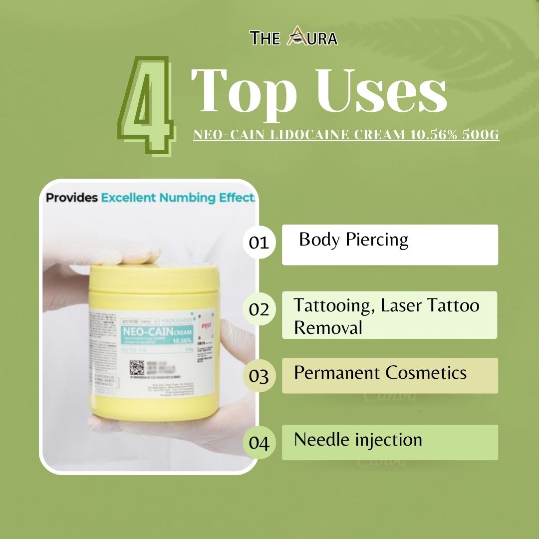 4 TOP USES of Neo-cain Cream 500gr - Rapid and Effective Lidocaine 10. ...